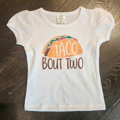 Taco Bout Two Instant Digital Download Svg, Png, Dxf, and Eps Files ...