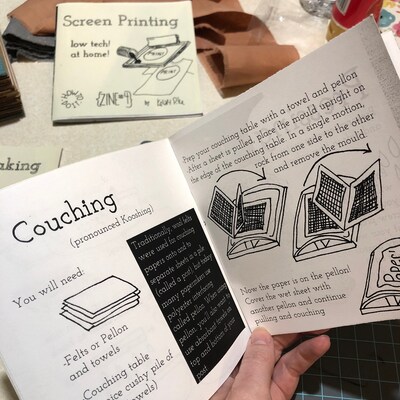 Intro to Papermaking How-to-do-it Zine 1 Instruction Manual for Making ...