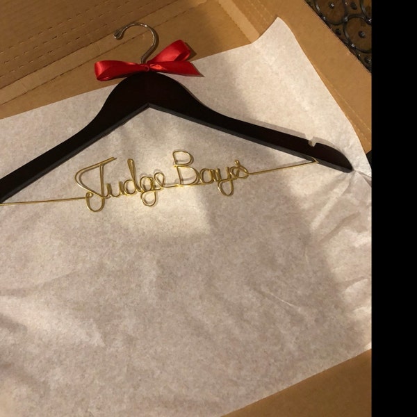 Judge Hanger, Robe Hanger, Judge Gift Idea, Juris Doctorate Hanger ...