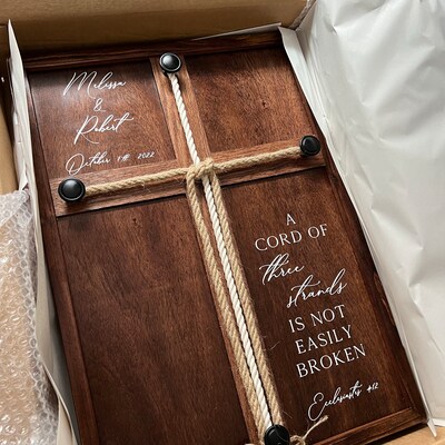 A Cord of Three Strands Unity Ceremony Braided Jute and Cotton Cord ...