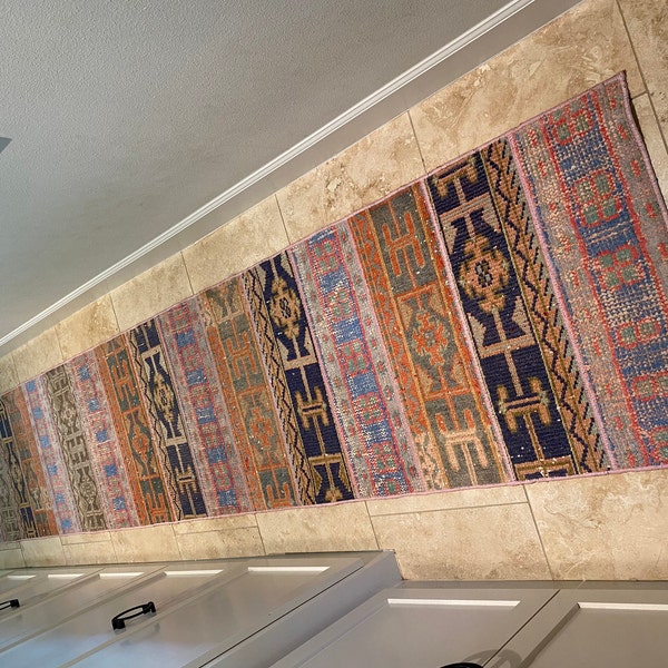 Unique Beautiful Traditional Design Carpet Rug Runner, Handmade Vintage ...