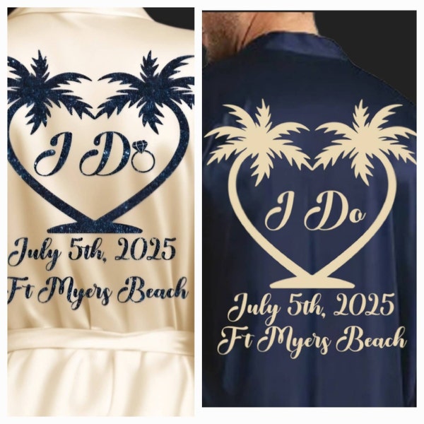 Personalized Womens Robes Add Symbols, Texts, Monograms & More Custom ...