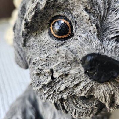 Sitting Fox Stone Statue Cement Realistic Fox Wild Animal Figurine ...