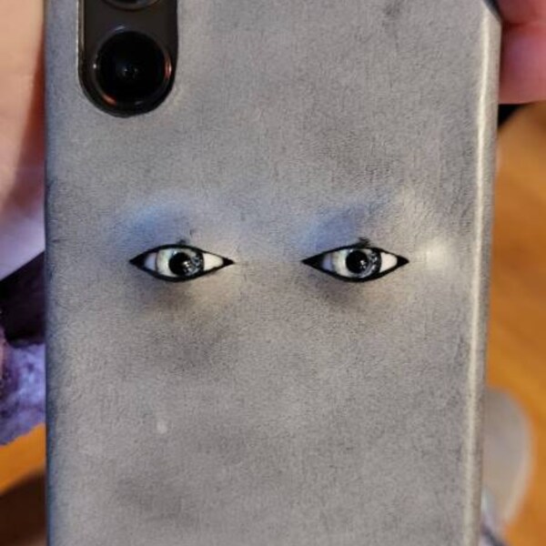 Eye Phone Case,3d Eyes iPhone Case,evil Eyes Phone Case Genuine Leather,unique Custom - Etsy