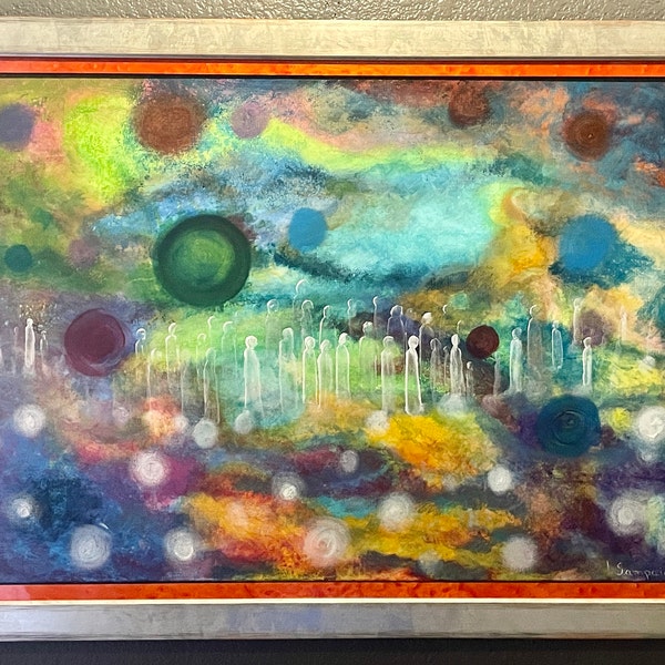Original Painting on Paper, Original Unique Acrylic Painting, Handmade ...