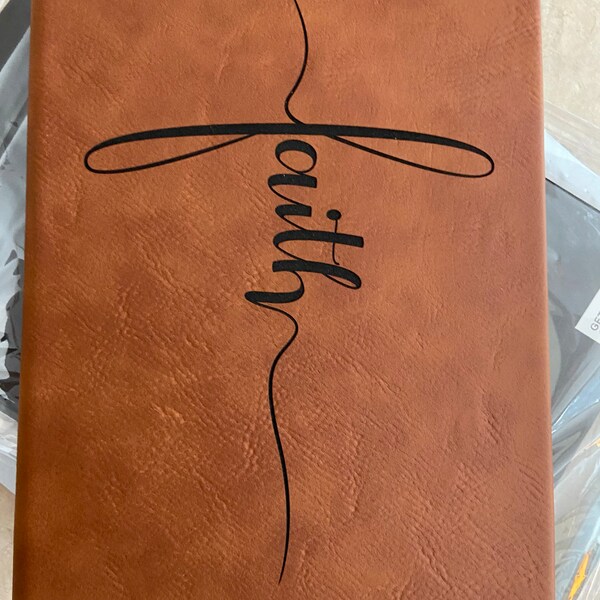 Faith Journal With Cross - Custom Prayer Journal, Personalized Goal ...