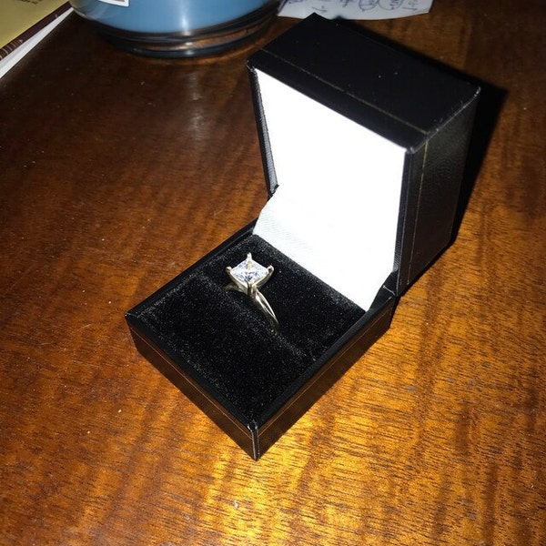 3.0CT Oval Cut Trilogy Moissanite Ring Three Stone Engagement Ring 10K ...