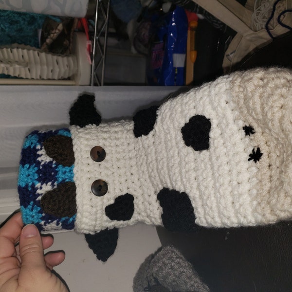 Crochet Slippers Pattern for Cow Slippers ADULT Size, Crochet Cow ...