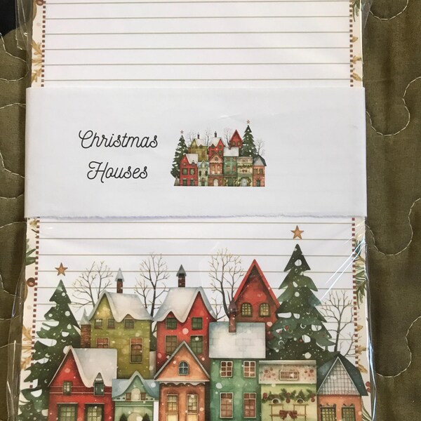 Sweet Christmas Letter Writing Paper A5 Stationery Lined/unlined Penpal ...