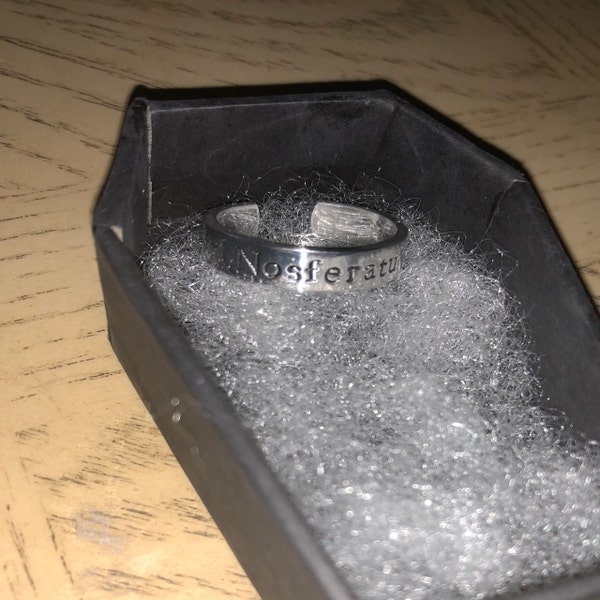 Nosferatu Ring, Count Orlok, Horror Movies, Halloween Jewelry, Aluminum ...