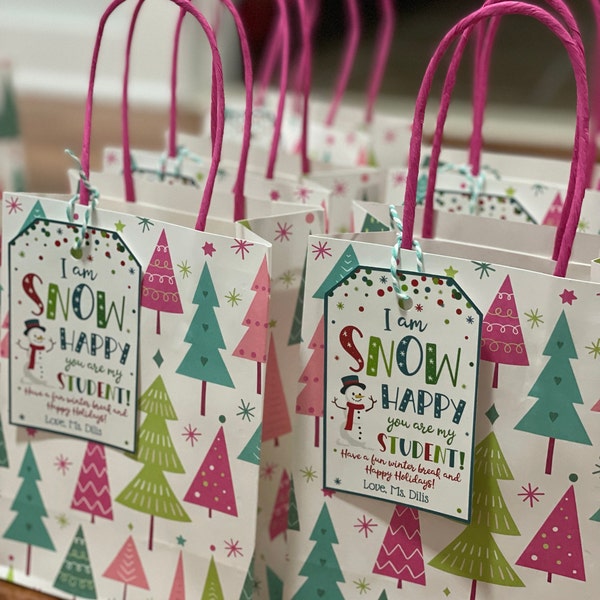 I Am SNOW Happy You Are My Student Tag Printable Winter Christmas ...