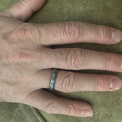 Hand Forged Iron Ring - Etsy