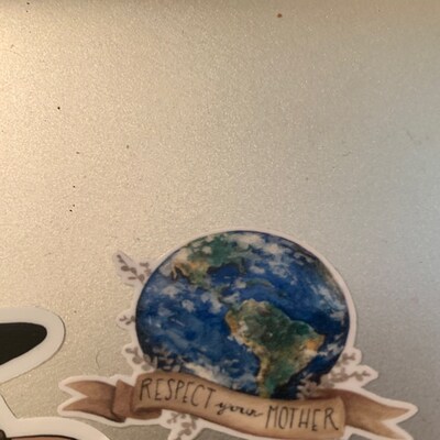 Watercolor Mother Earth Sticker, Respect Your Mother, Laptop Stickers ...