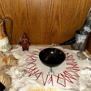 Protection Stave Tealight Candle Holder Odin Witch Pagan - Etsy