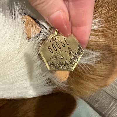 Goose Dog Tag, Dog Tags for Dogs, Pet Id Tag, Personalized, Custom ID ...