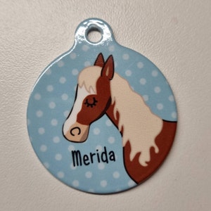Equestrian Horse ID Tag Personalised Horse Bridle Tag Horse Gift Equine ...