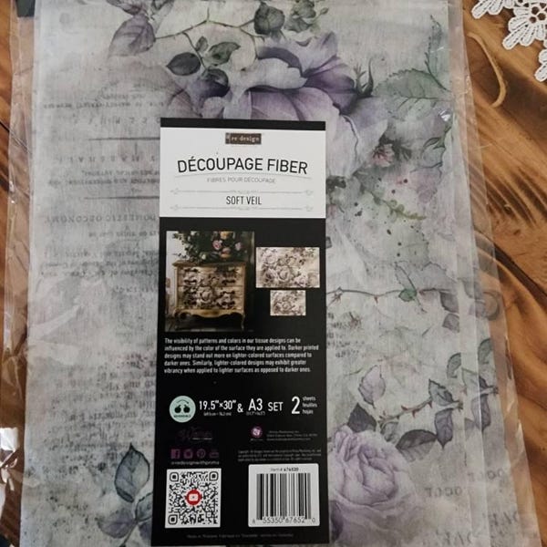 New! Redesign Decoupage Paper for Furniture SOFT VEIL || Redesign With ...