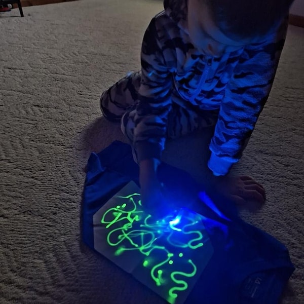 Glow Sketch Glow in the Dark Doodle Pillowcase Dream Cloud - Etsy