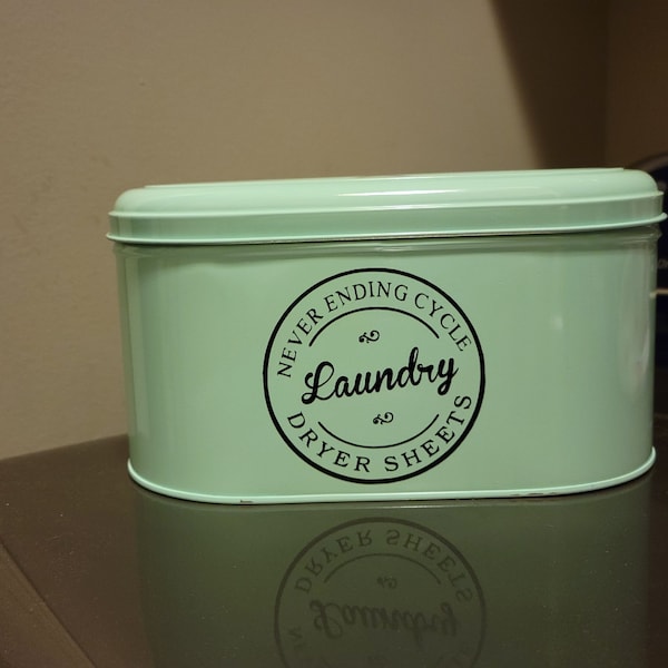 Farmhouse Decor, Laundry Decor, Laundry Storage, Fabric Softener Tin ...