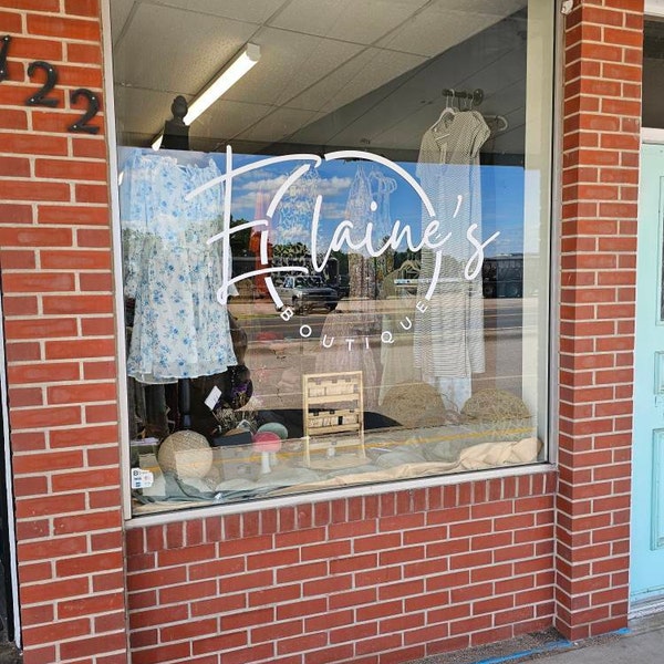 Custom Business Logo Window Decal, Personalized Sticker for Business ...