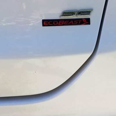 Gel Coated domed FORD ECOBEAST Emblem Overlays Ecoboost Eco Boost ...