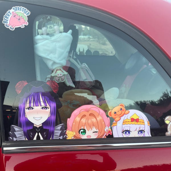 Kirbo in Boba Land Acrylic Shaker Charms | Double-sided Keychain ...