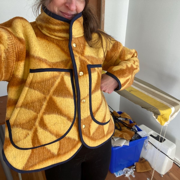 Kids Flora Jacket Sewing Pattern - Digital PDF - Size 2-12 - Quilted ...