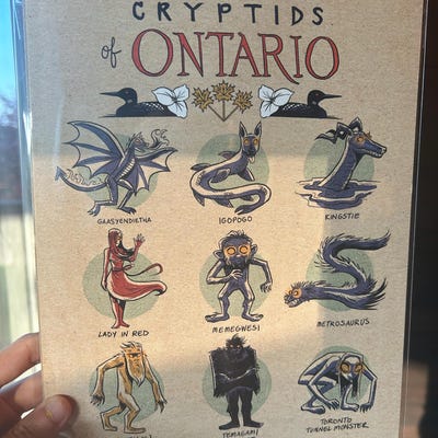 Famous Cryptids of Ohio Print - Etsy