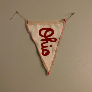 Vintage Inspired Pennant Camp Flag West Coast Upcycled | Etsy