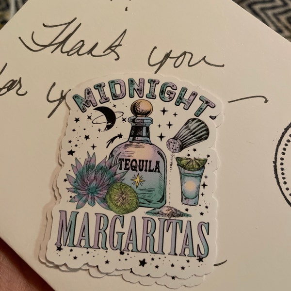 Midnight Margaritas Waterproof Laminated Vinyl Sticker, Practical Magic ...