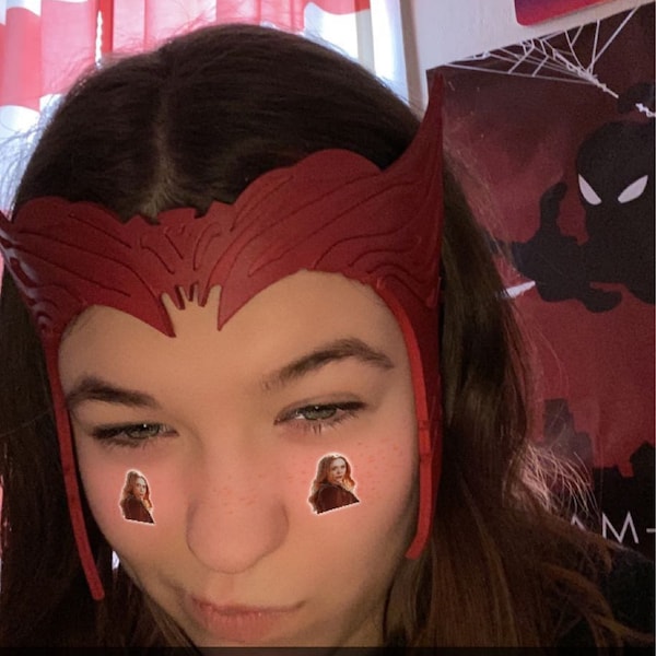 Scarlet Witch Tiara. Deep Scarlet Witch Headpiece. - Etsy