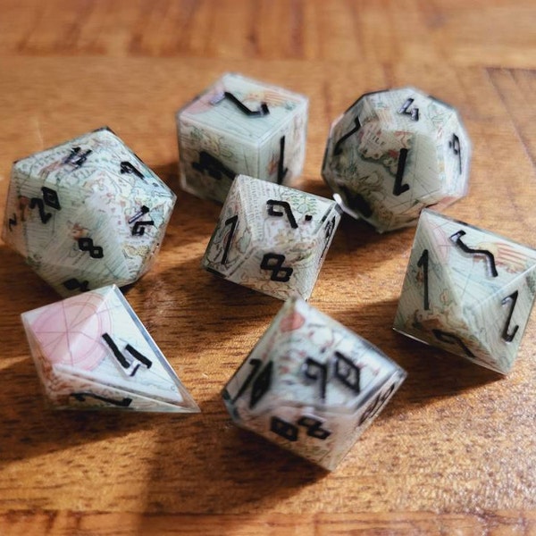 Map of the Kingdom Dice Set - Etsy