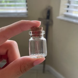 Glass Bottles With Corks 5 10 15 or 20 Ml Clear Empty Jars - Etsy