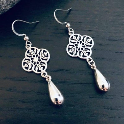 Boho Dangle Earrings, Bohemian Earrings, Ethnic Drop Earrings, Antique ...