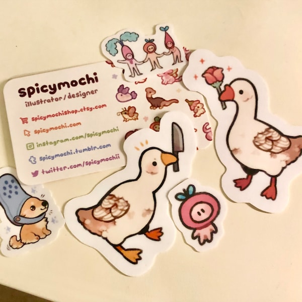 Choose Your Goose Stickers / Cute Animal Stickers / Laptop Stickers ...