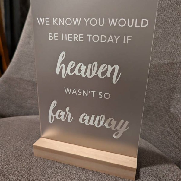 Arched Acrylic Blank and Wooden Base | Blank Sign | A6 | A5 | A4 ...