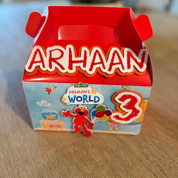 Elmo/ Sesame Street 3D Personalized/custom Centerpieces - Etsy