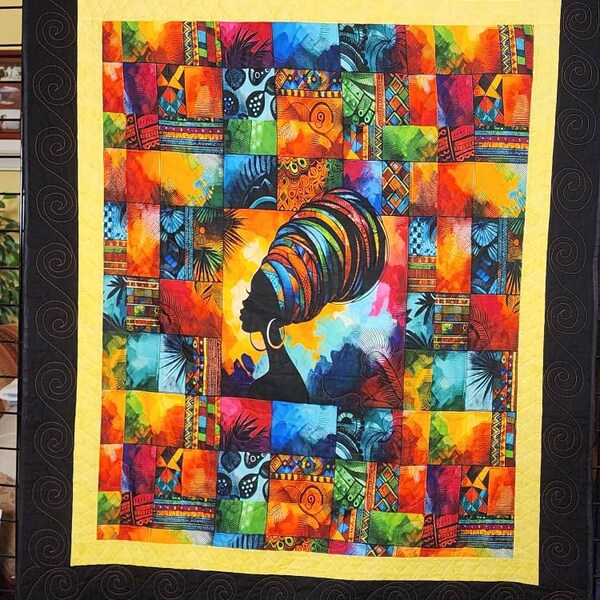 Tribal Essence Fabric/ African Inspired Fabric/ Cotton Fabric by the ...