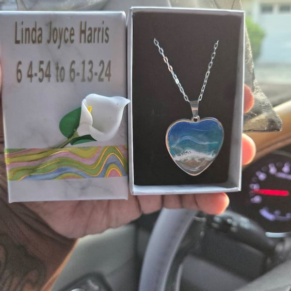 Beach Sand Teardrop Necklace-shards of Color-ocean Beach Sand Jewelry ...