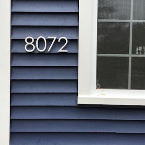 NO DRILLING REQUIRED 4.5 Vinyl Siding House Numbers and Letters Black ...