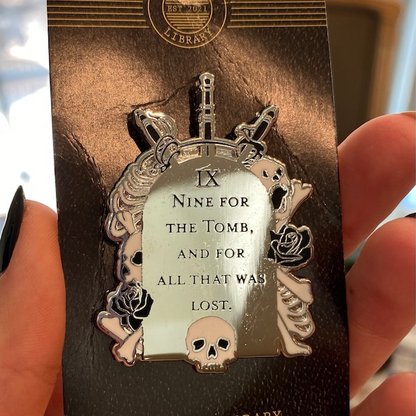 Nine for the Tomb – Gideon the Ninth Inspired Enamel Pin - Etsy
