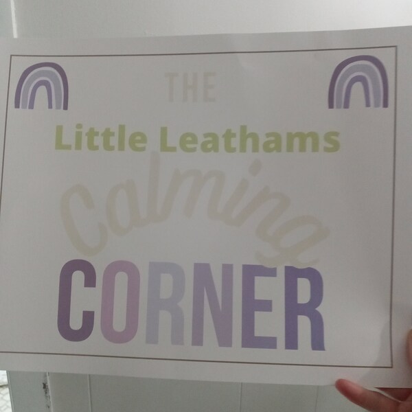 Calming Corner Editable Classroom Printables, Calm Down Skills, Canva ...