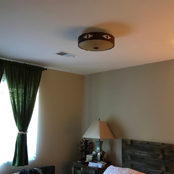 Quickship: 15" Diameter Southwest Style Ceiling Light | Handmade in USA ...