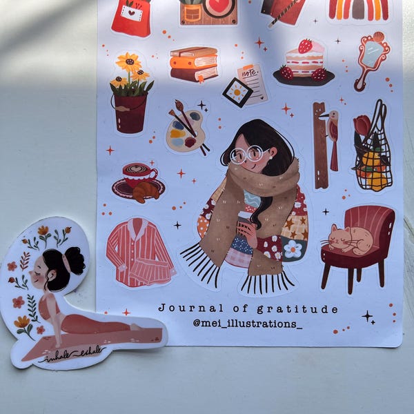 ORIGINAL DESIGN, Cozy Art Print, Handmade Art Print, Girl Art Print ...