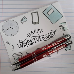 Office Workiversary Card | Work Anniversary Card | Card for Co-worker ...