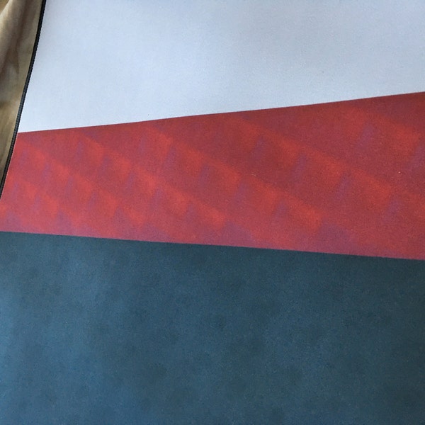 Monochrome Gray Abstract Desk Mat, Geometric Gradient Office Desk Pad ...