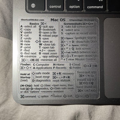 Word for Mac Cheat Sheet Reference Guide Shortcut Sticker - Etsy