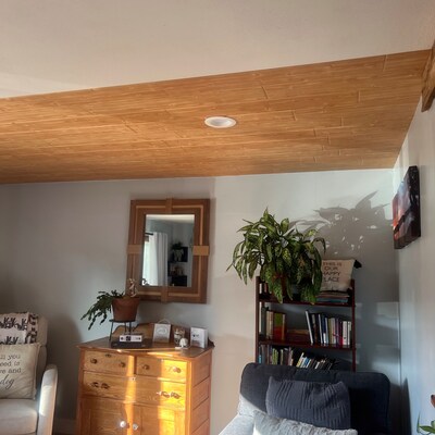 Sample of Coffered Faux Tin Decorative Ceiling Tile in White Matte ...