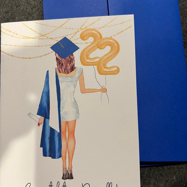 Graduation Card | Custom Card for Senior | Congratulations Graduate ...