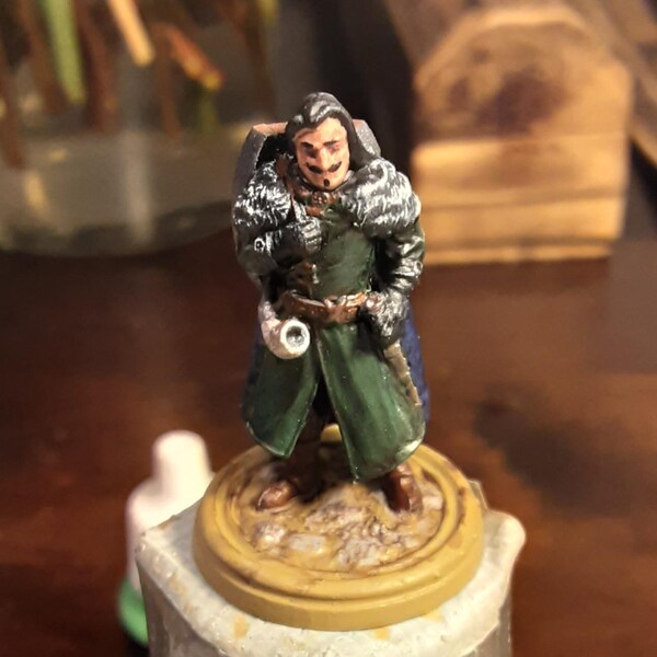 Human Wizard Miniature Sorcerer Dungeons and Dragons Mini Tabletop RPG ...